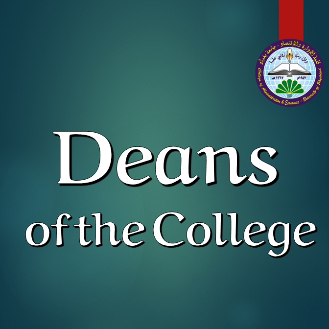 Deans of the College - College of Administration and Economics