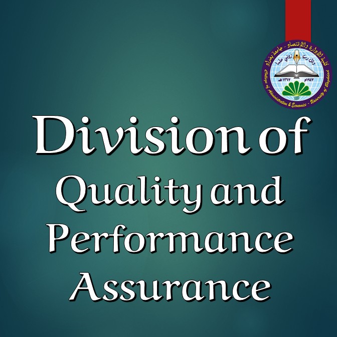 Division of Quality and Performance Assurance - College of ...